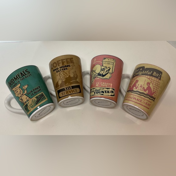 Oneida | Dining | Oneida Set Of 4 Stoneware Mugs Matchbook Signs In ...